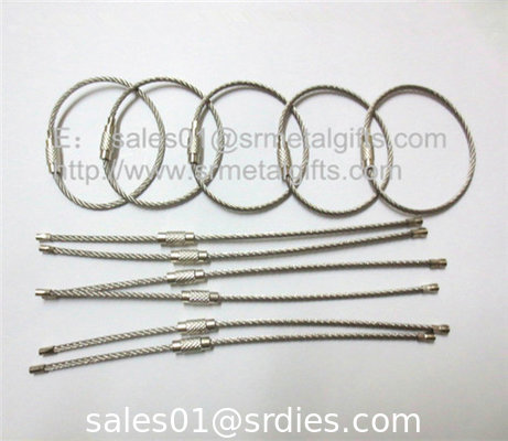 Polish stainless steel wire cable loop with customized length and sizes supplier