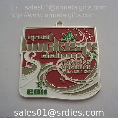 Antique silver plated 3D embossed swimming medals, ready mold, antique silver sports medal supplier