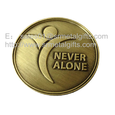 antique brass collectible souvenir token, metal commemorative coins, supplier