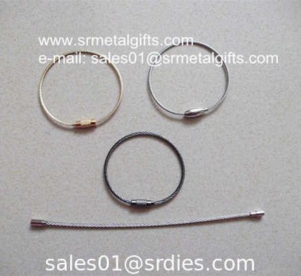 Metal bangle with knob screw cap, diy accessory small wholesale lot supplier