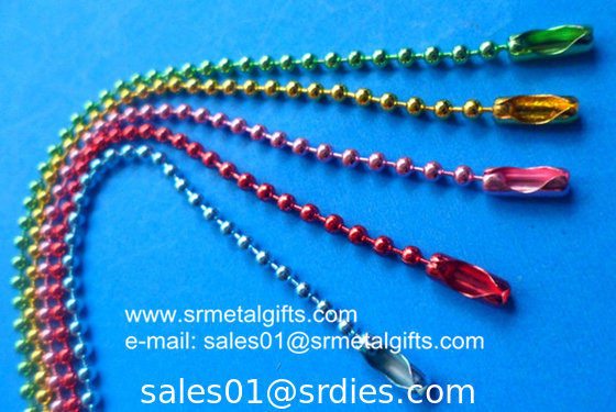 sell diy steel bead chain with coupling cut to customized length supplier