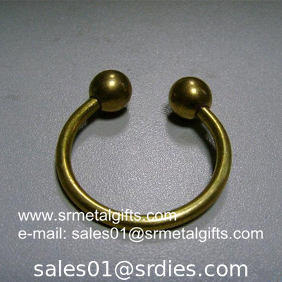 Gold plated stainless steel wire cable with screw lock to form a loop supplier