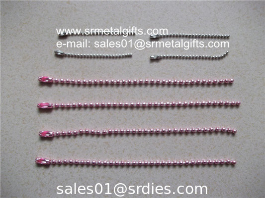 Anodizing steel ball chain lanyards for DIY jewelry accessories supplier
