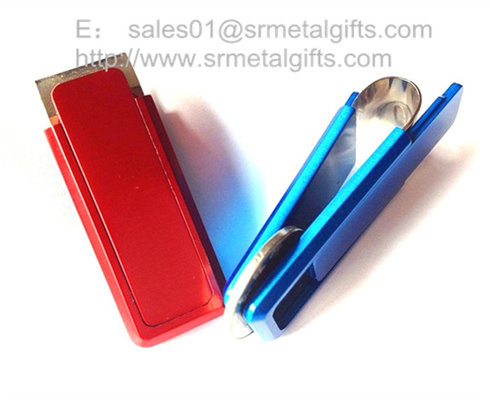 Fashion designer steel pocket money clip paper note clip supplier