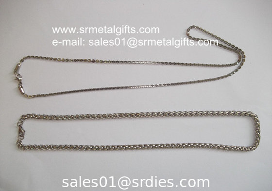 Black plated steel flat snake chain necklace for lady jewelry supplier