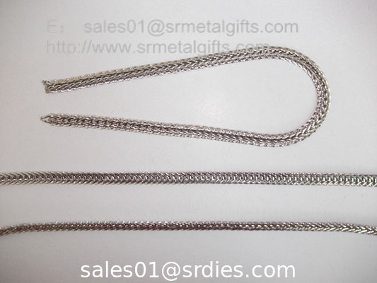 Supply jewelry steel foxtail chains for necklace and bracelet supplier