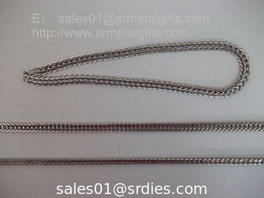 Supply jewelry steel foxtail chains for necklace and bracelet supplier