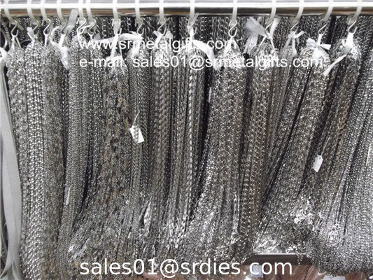 Costume jewelry stainless steel curb chain necklace and bracelet set supplier