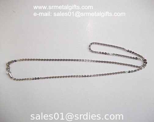 Costume jewelry stainless steel curb chain necklace and bracelet set supplier
