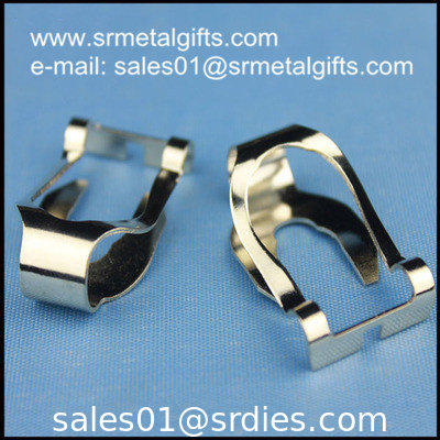Steel retaining spring clips, customized metal spring contacts supplier