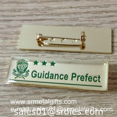 Monogram lettering silver emblem pins, metal monogram lapel pins, supplier