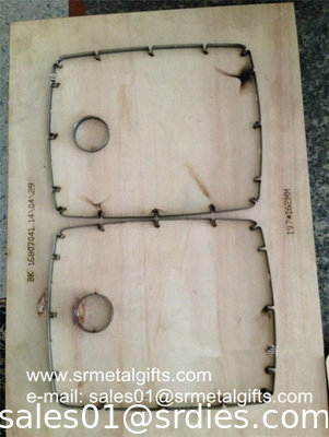 Wooden steel rule dies, steel blade cutting dies on plywood base supplier