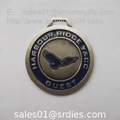 Custom antique nickel metal medals and medallions, China factory customized sports medals, supplier