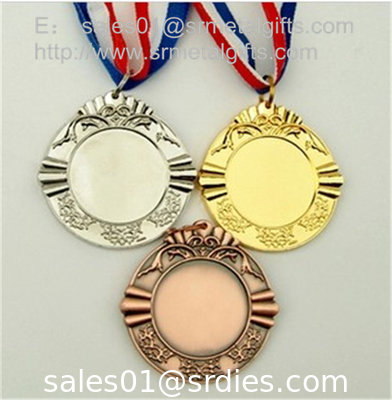 Antique bronze swimming championship medals with lace, hollow swimming metal medals, supplier