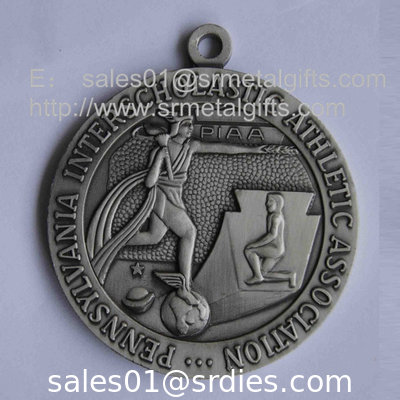 Antique bronze swimming championship medals with lace, hollow swimming metal medals, supplier