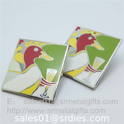 Cloisonne soft enamel Collar Lapel Pins, custom Cloisonne Enameled Pin butterfly clutch supplier