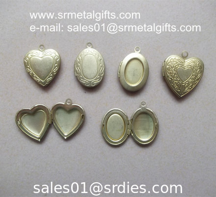 Silver Love Heart Photo Locket for diy jewelry, Love Heart Picture Locket supplier