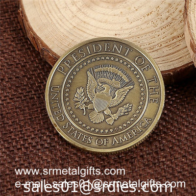Antique bronze engrved metal coins, custom metal token wholesale for cheap, supplier