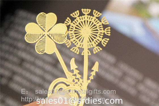 Exquisite etched copper page markers wholesale, custom etching metal bookmarks supplier