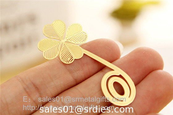 Exquisite etched copper page markers wholesale, custom etching metal bookmarks supplier