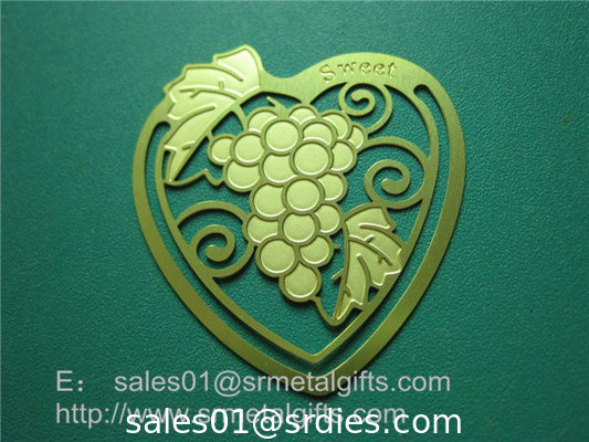 Chemical etched steel bookmark manufacturer China for custom bookmarks supplier