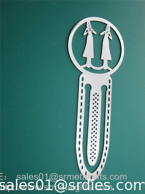 Chemical etched steel bookmark manufacturer China for custom bookmarks supplier