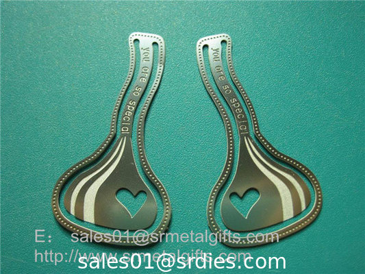 Chemical etched steel bookmark manufacturer China for custom bookmarks supplier