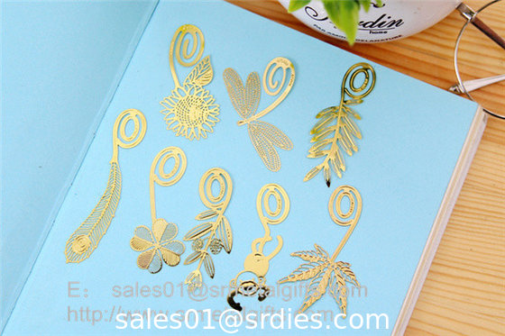 Personalized Etch metal page marker for book, metal book markers factory supplier