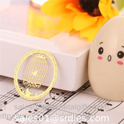 Metal bookmark factory for personalised etching metal book page marker supplier