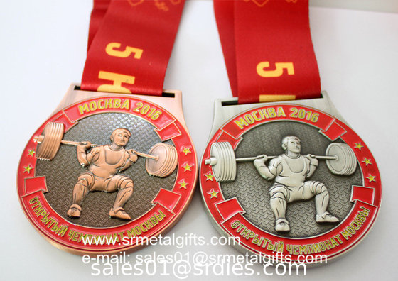 Functional Metal Wine Bottle Stopper Medal With Colour filled and V neck ribbon supplier