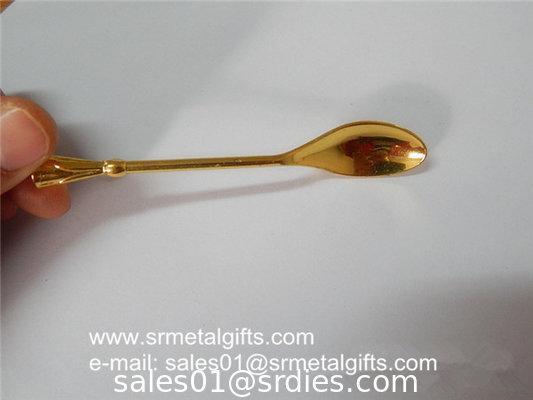 Vintage Art Deco Antique Spoon & Fork, Gold plated 3D Spoons in bulk production supplier