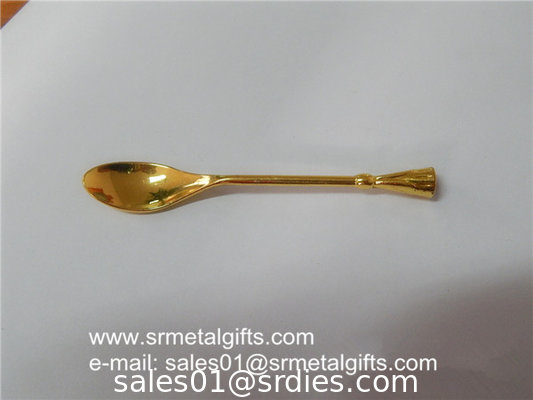 Vintage Art Deco Antique Spoon & Fork, Gold plated 3D Spoons in bulk production supplier