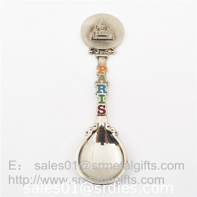 Metal Travel souvenir spoons for collection, Metal collectible travel souvenir spoons supplier