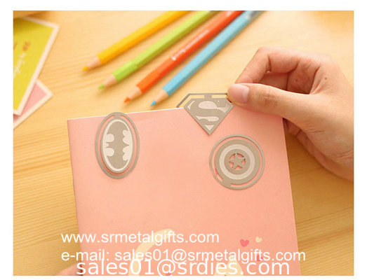 Chemical Photo Etched Stainless Steel Clip On Bookmark For Page Marker supplier