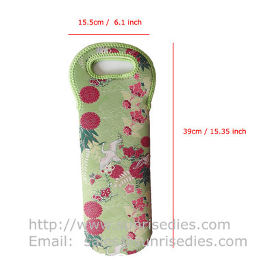 4.5mm Thick Insulated Neoprene Wine Bottle Cooler Tote Carrier in 1x750ml pack supplier