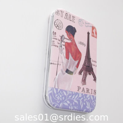 Printed PU Leather Metal Compact Mirror Wholesale, Double-Sided Travel Makeup Mirror with 3X Magnifying Mirror supplier