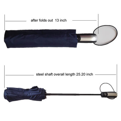 Windproof Umbrellas Auto Open Close Compact Umbrella, 10 Ribs 3 Fold Travel Umbrella Large 41 Inch for Men supplier