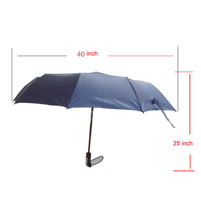 Windproof Umbrellas Auto Open Close Compact Umbrella, 10 Ribs 3 Fold Travel Umbrella Large 41 Inch for Men supplier