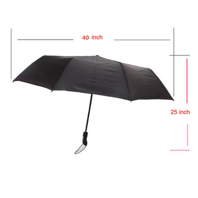 10 Ribs 3 Fold Travel Umbrella Large 41 Inch for Men and Women, Automatic open and close supplier