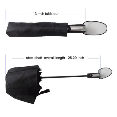 10 Ribs 3 Fold Travel Umbrella Large 41 Inch for Men and Women, Automatic open and close supplier