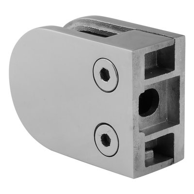 Hot Selling 304 Stainless Steel D shape Square Wall Mounted Glass Clamp Clip Bracket Holder
