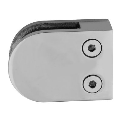 Hot Selling 304 Stainless Steel D shape Square Wall Mounted Glass Clamp Clip Bracket Holder