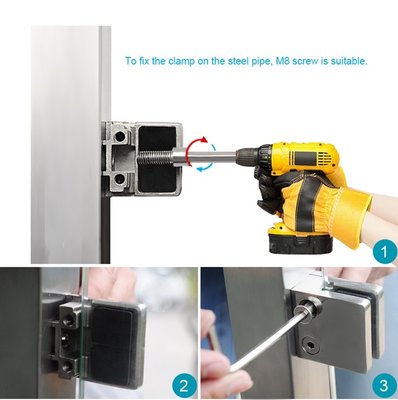 Hot selling square glass clip