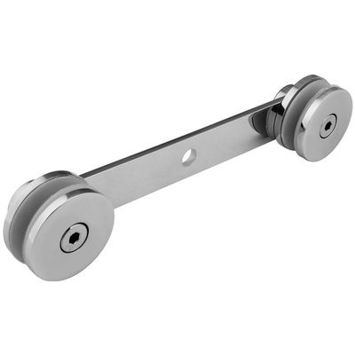 Flat rod type double hanging glass clip can be customized according to the size you need