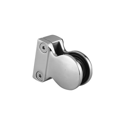 Stainless Steel Casting Glass Clamp Balcony Handrail Pipe Tube Clip with Satin Mirror Finish