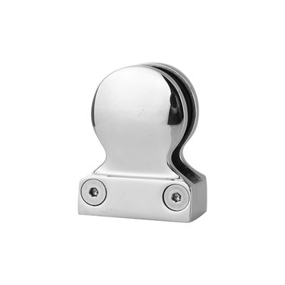 Stainless Steel Casting Glass Clamp Balcony Handrail Pipe Tube Clip with Satin Mirror Finish