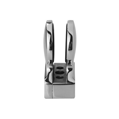 Stainless Steel Casting Glass Clamp Balcony Handrail Pipe Tube Clip with Satin Mirror Finish