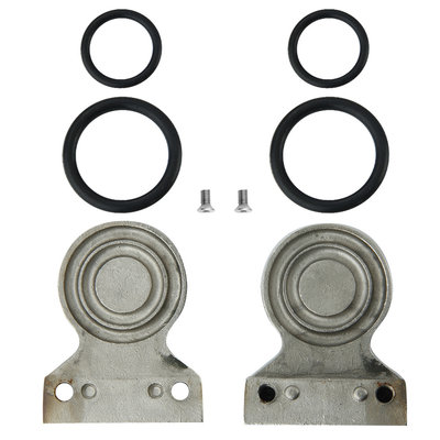 Stainless Steel Casting Glass Clamp Balcony Handrail Pipe Tube Clip with Satin Mirror Finish