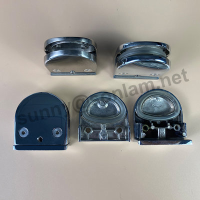 Hot selling D-shaped curved glass clip is easy to install