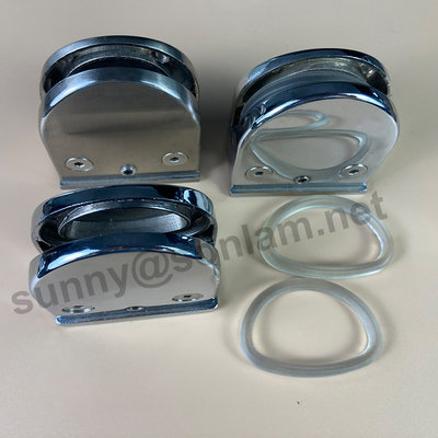 Hot selling D-shaped curved glass clip is easy to install